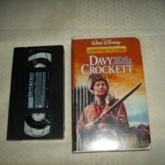 Walt Disney Home Video | Media | Vhs Tape Davy Crockett King Of The ...